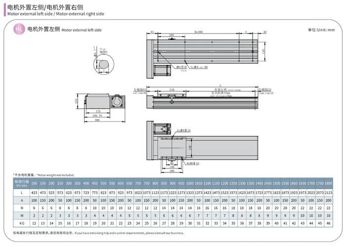 HCR Series Ball Screw Linear Module Fully Enclosed