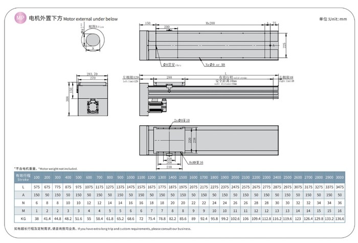 HCR Series Ball Screw Linear Module Fully Enclosed