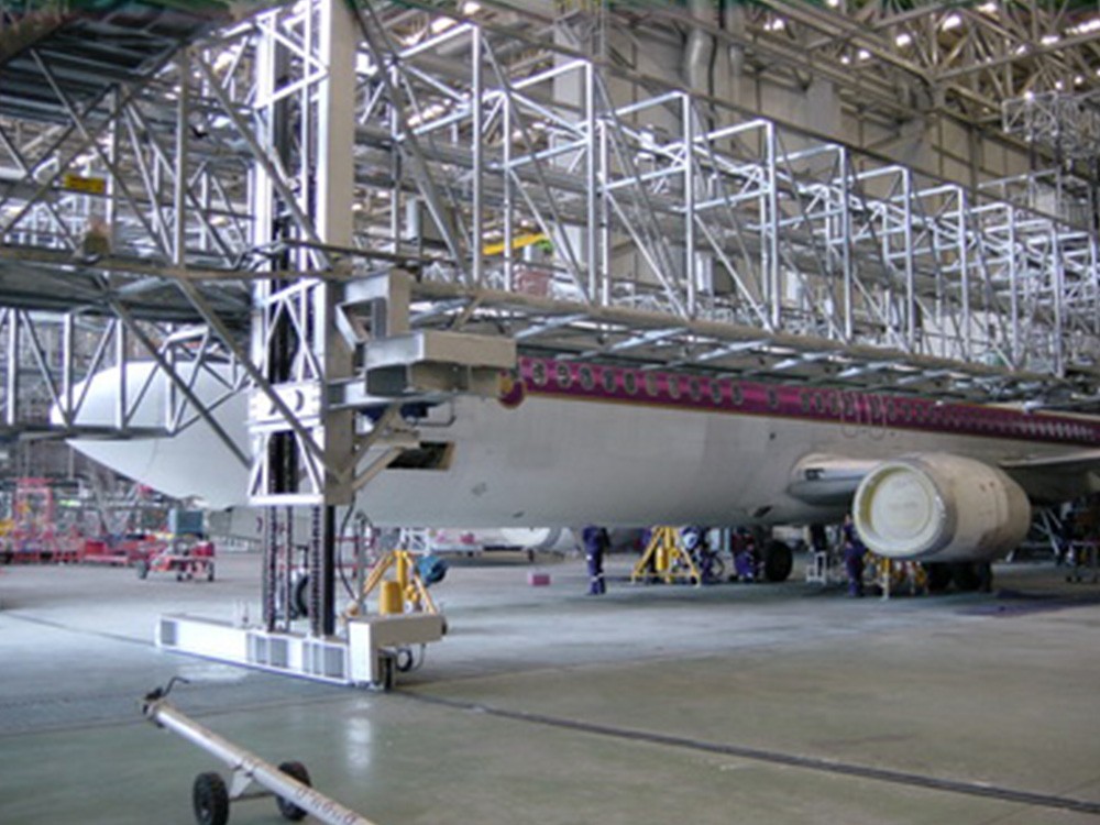Narrow body fuselage dock