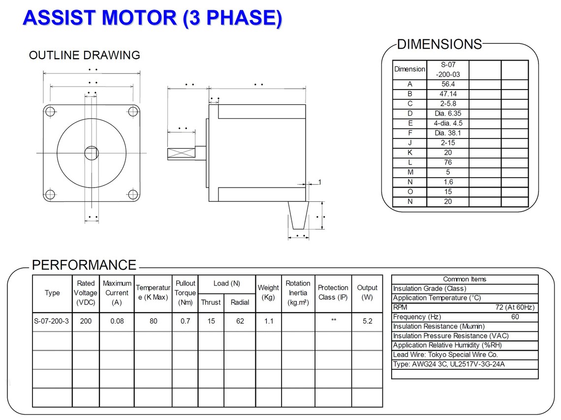 มอเตอร์ Assist Motor