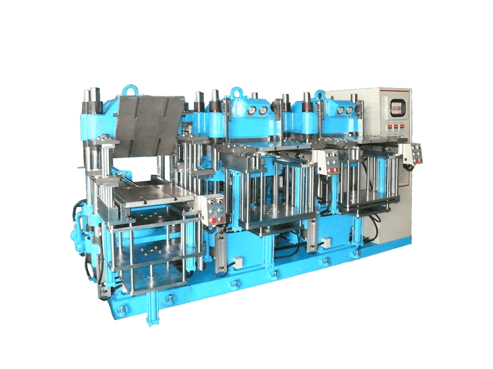 3 Stations 3RT Mold-Open Rubber/Silicone Compression Molding Machine