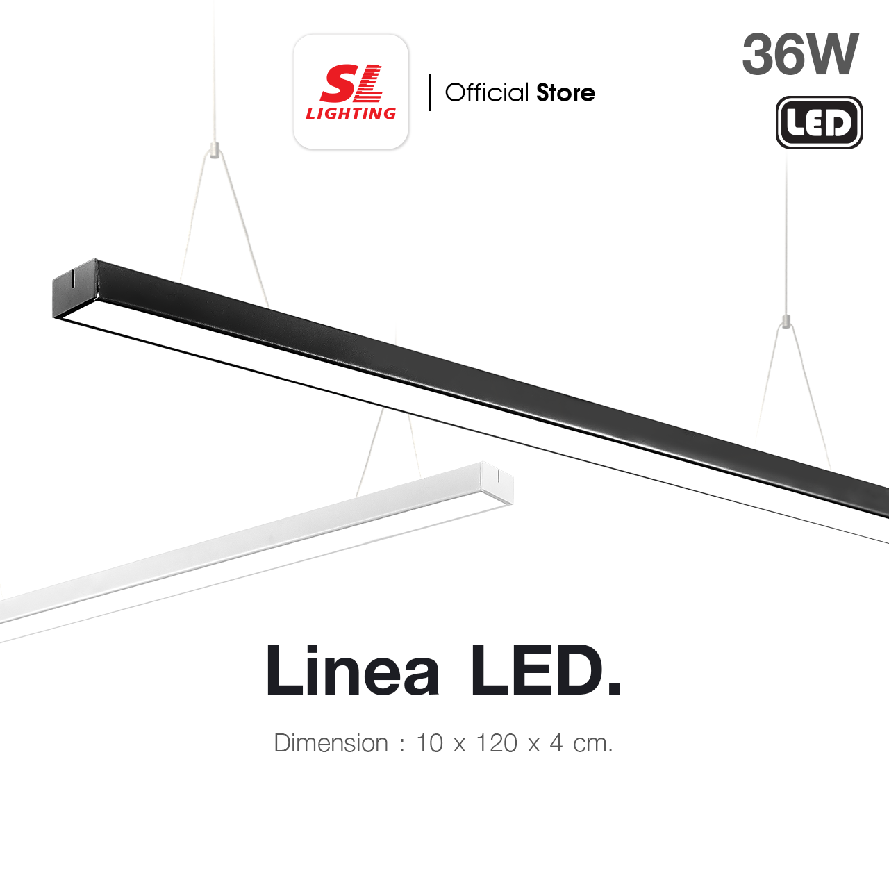 Office Light Linea LED 36W โคมไฟออฟฟิศ (3000K,4000K,6500K)