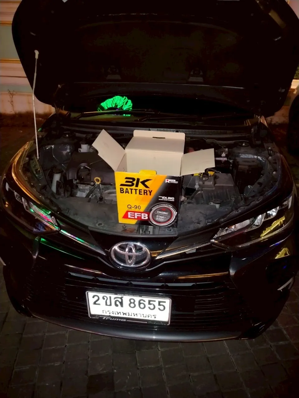 ผลงานเปลี่ยนแบตเตอรี่พัทยา Yaris Ativ 02/09/25