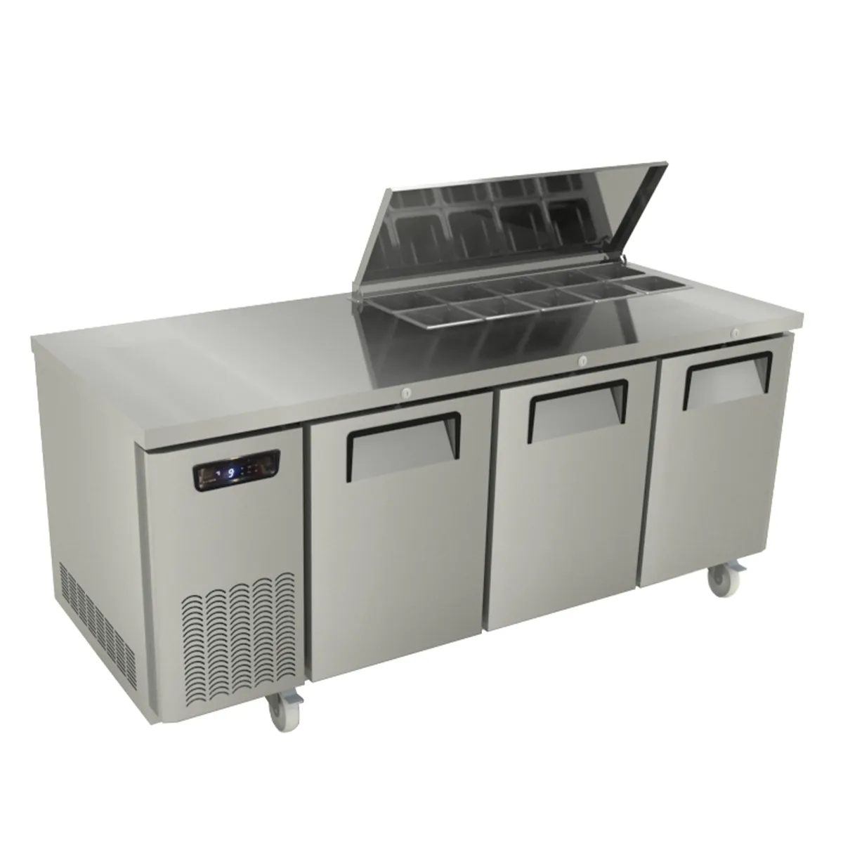 ตู้สลัด เคาน์เตอร์สแตนเลส SANDEN รุ่น SSC3-1807-AR