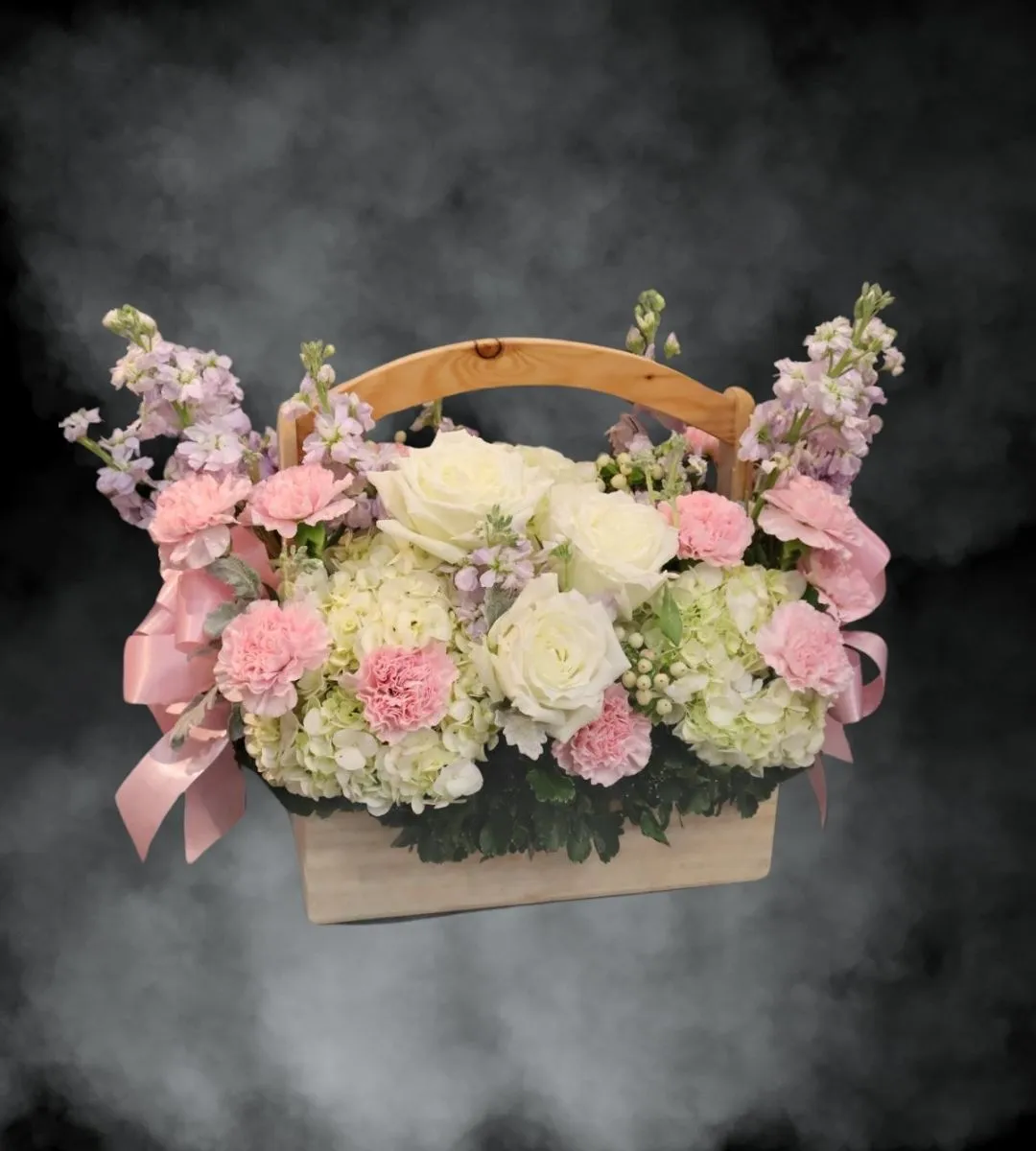 กระเช้าดอกไม้แสดงความยินดี 412