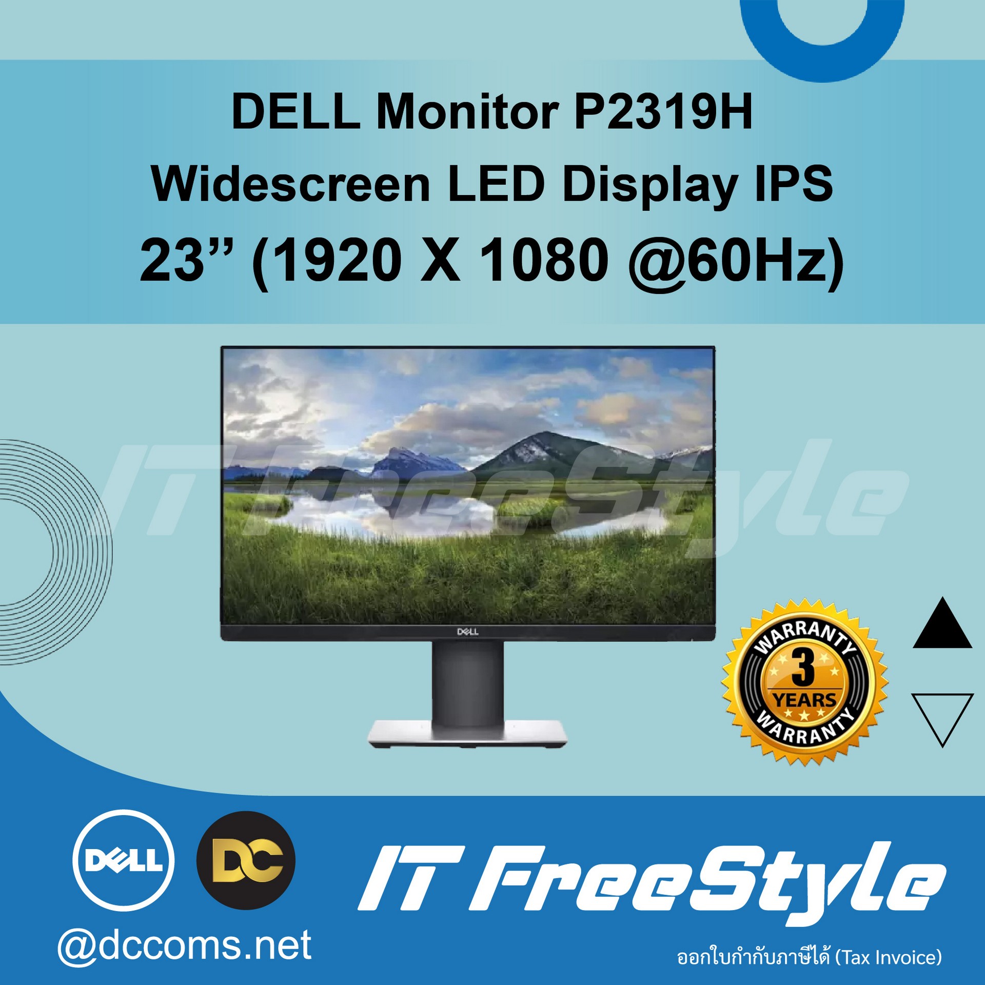 DELL Moniter P2319H Widescreen LED Display IPS 23