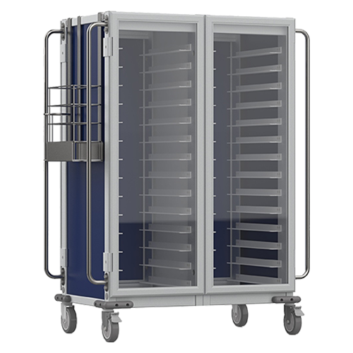 TROLLEY WITH FOOD TRAYS MODEL : TRAYS 24