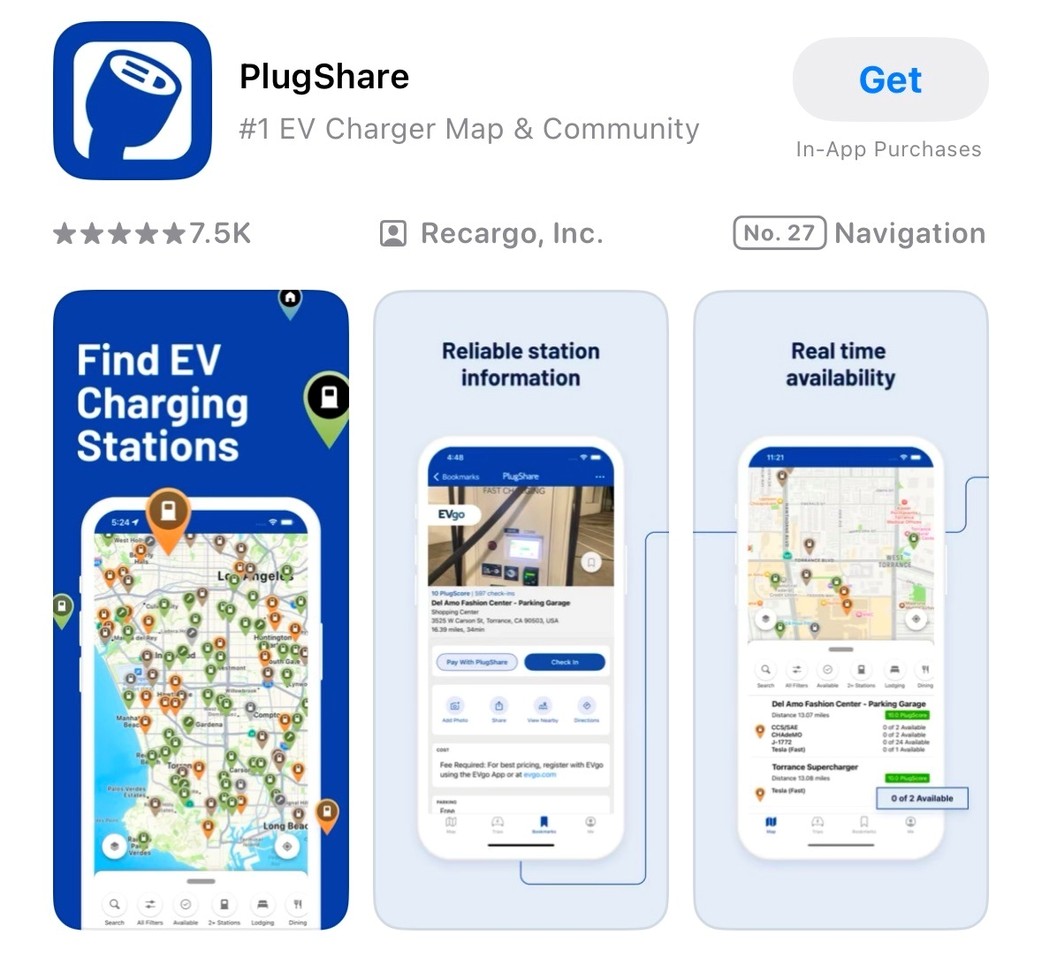 มี EV ต้องโหลด 7 แอปหาสถานีชาร์จรถไฟฟ้าใกล้ๆ ไม่ต้องกลัวแบตหมดกลางทาง