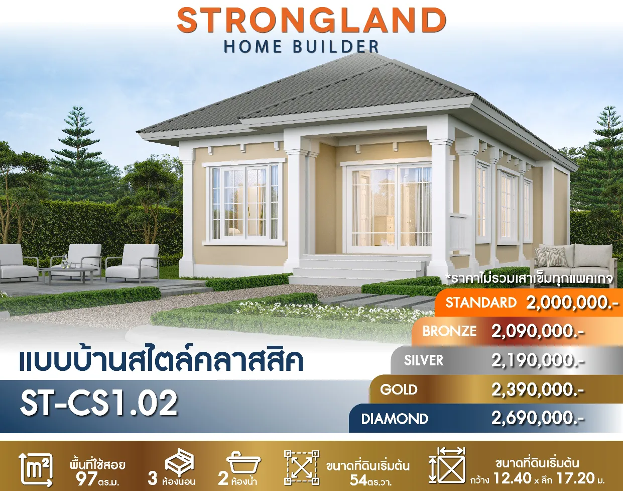 แบบบ้านสไตล์คลาสสิค ST-CS1.02-1