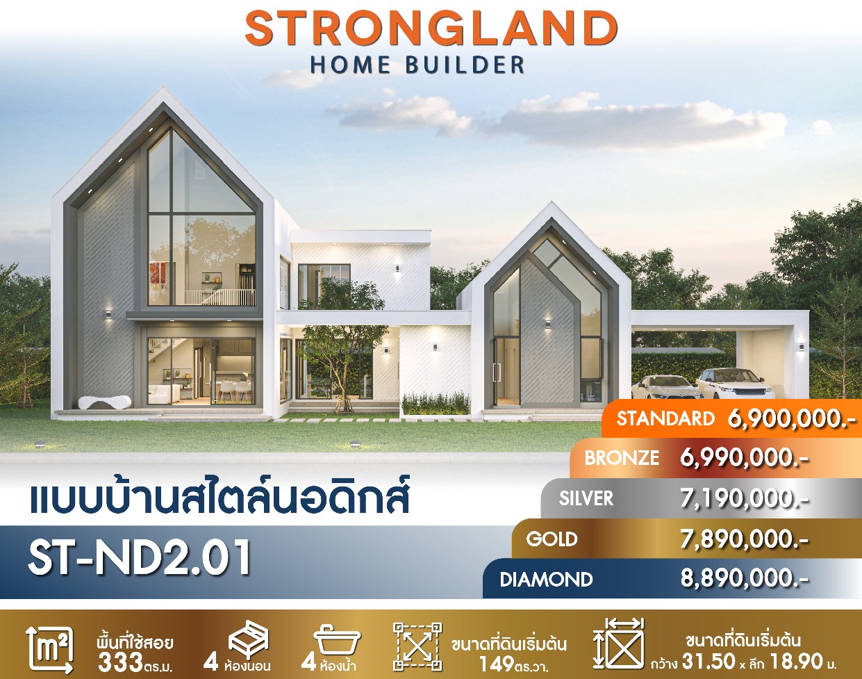 แบบบ้านสไตล์นอร์ดิก ST-ND2.01