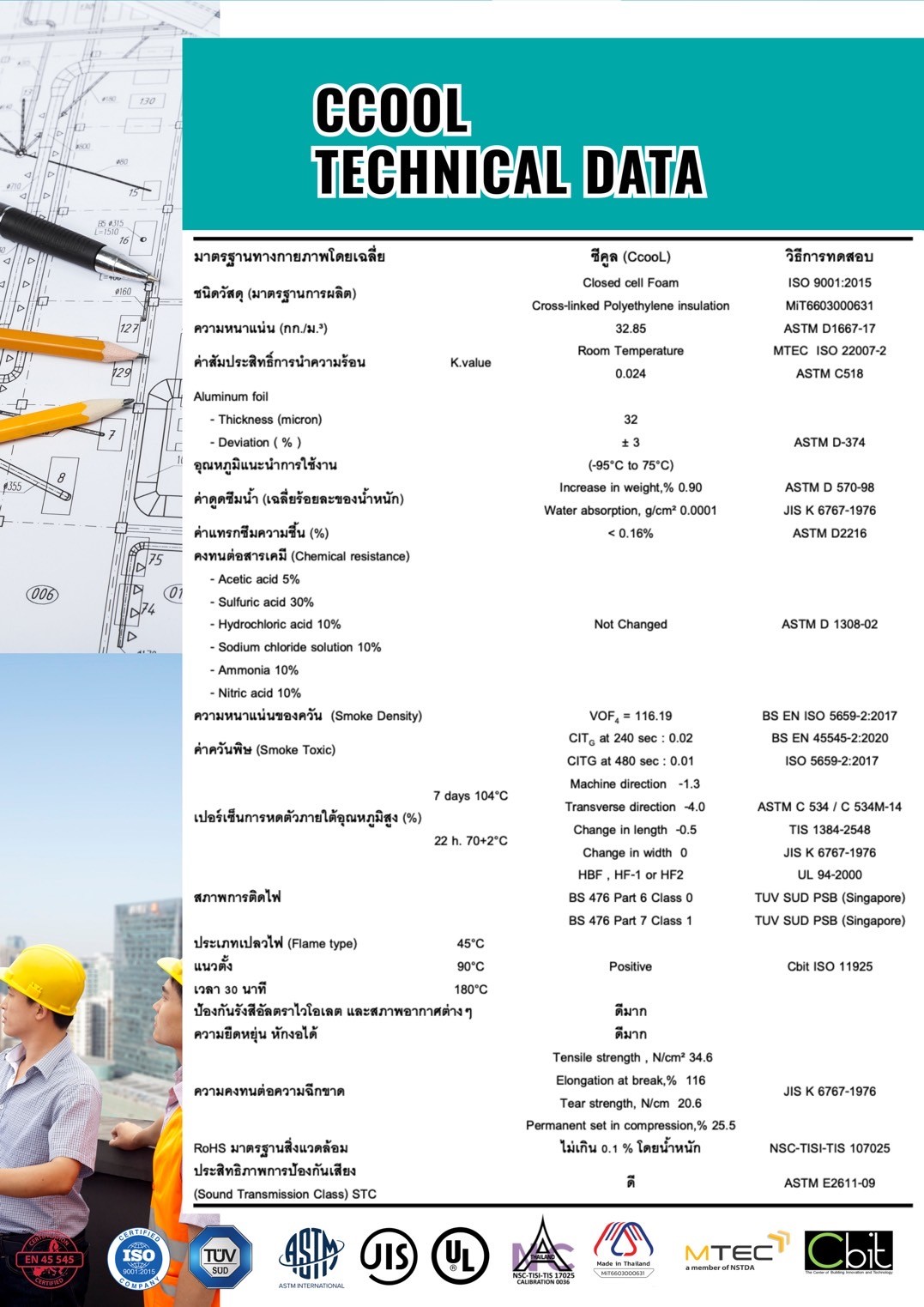 CCOOL TECHNICAL DATA