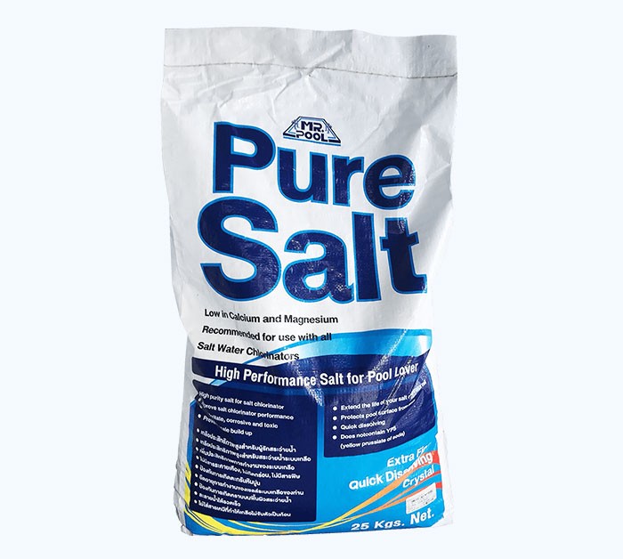 เคมีสระว่ายน้ำ เกลือบริสุทธิ์ PURE SALT ขนาด 25 kg - Mr.Pool