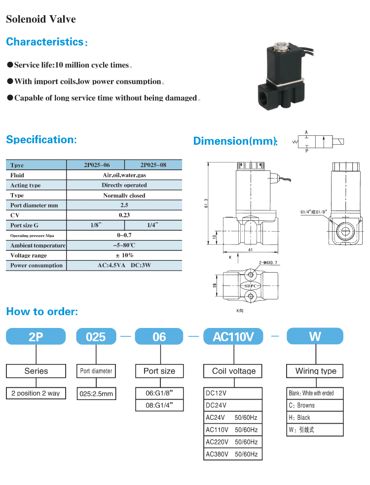 2P Series solenoid valve