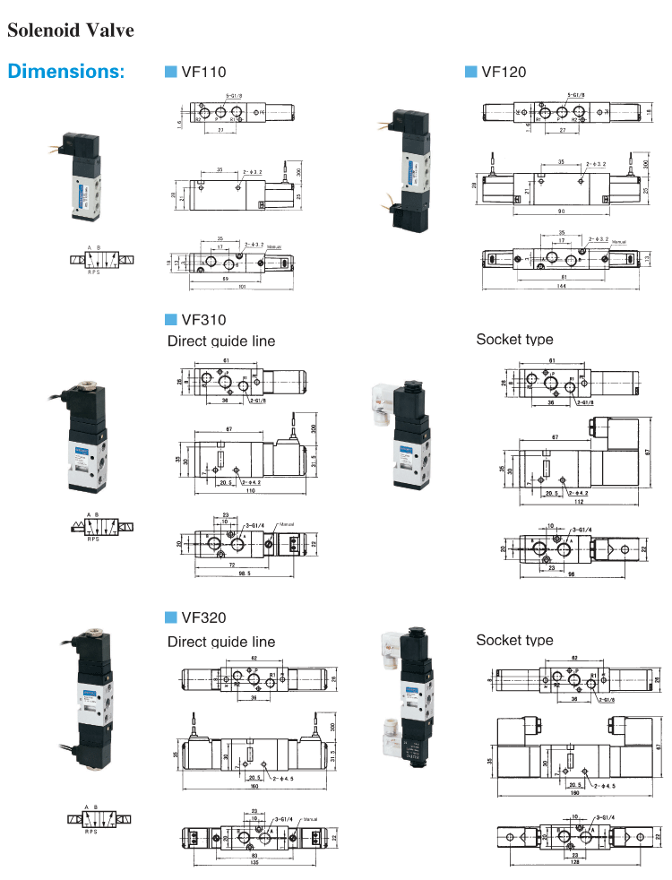 VF series solenoid valve