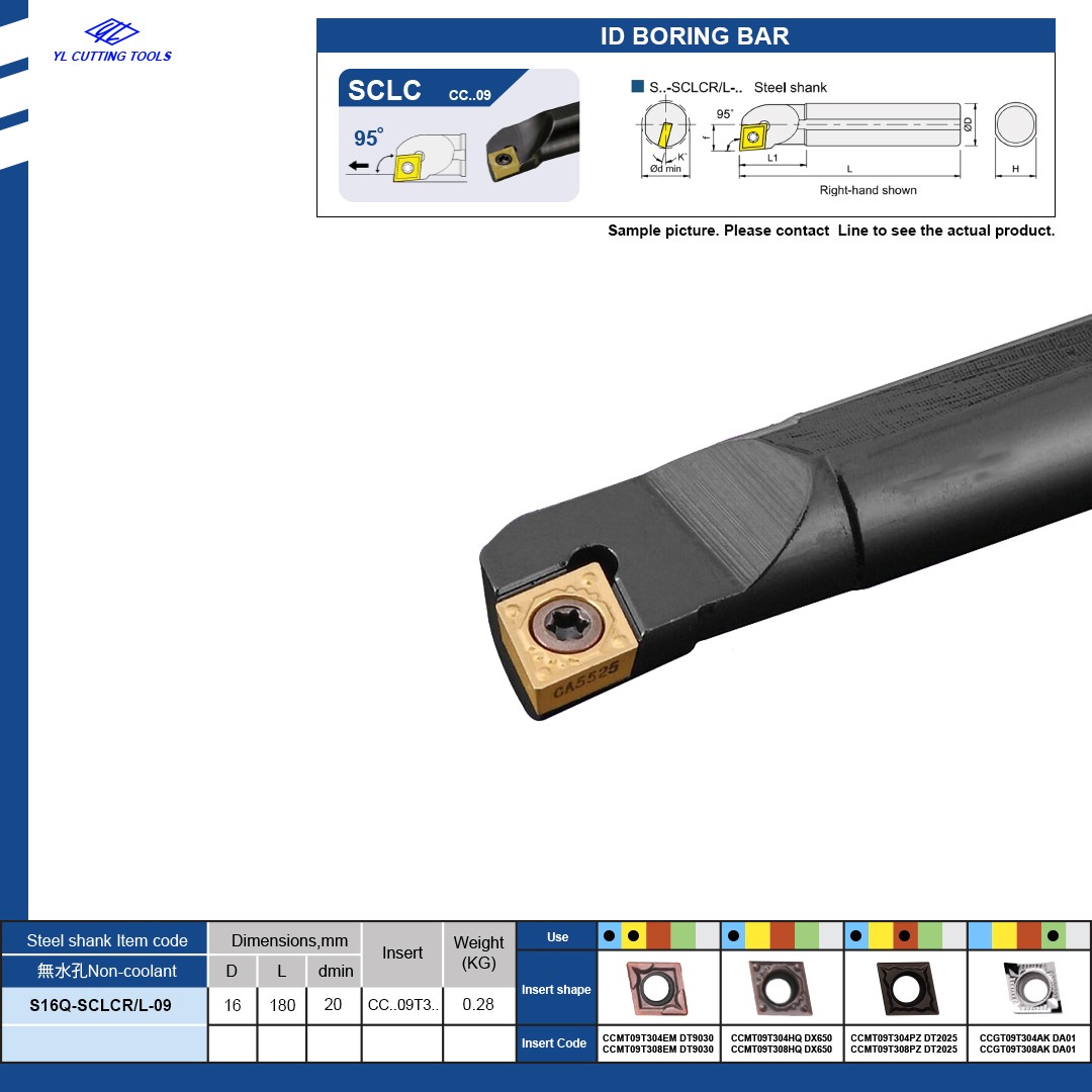ด้ามมีดกลึง YL S16Q-SCLCR/L-09