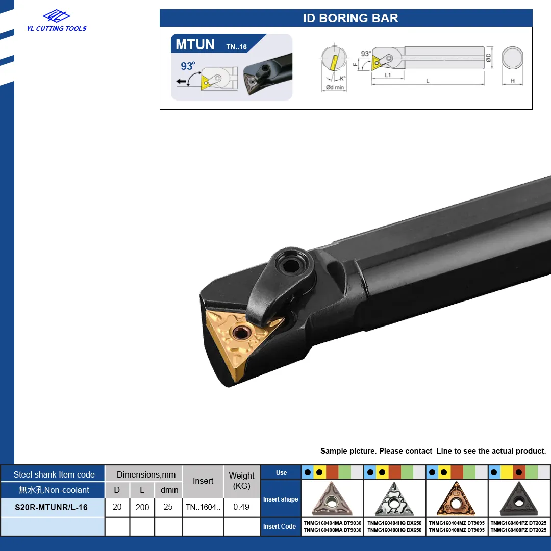 ด้ามมีดกลึง YL S20R-MTUNR/L-16