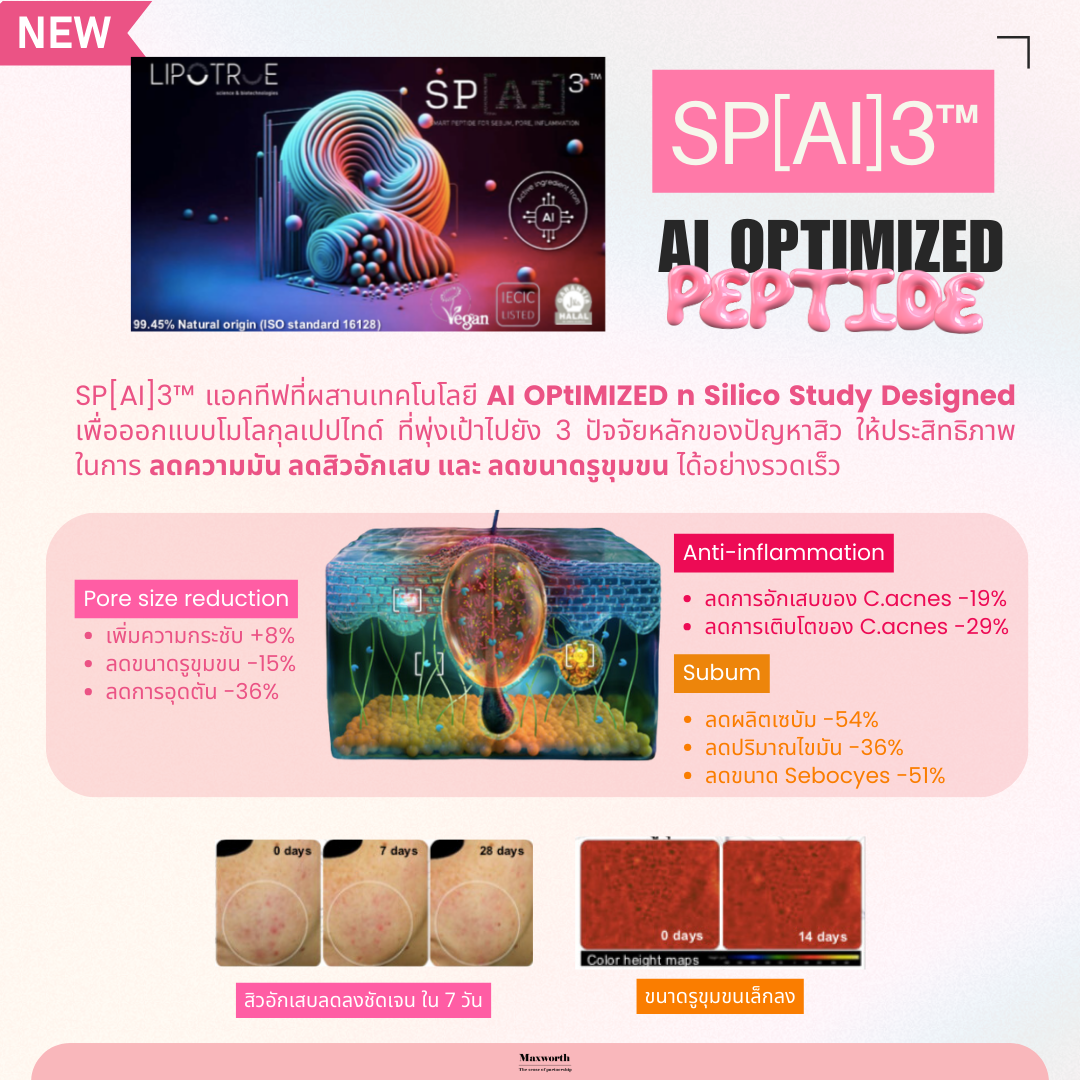 SP[Ai]3™ - smart peptide for sebum pore inflammation