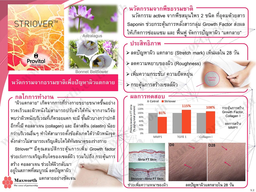 Striover™ - reduces the appearance of stretch marks