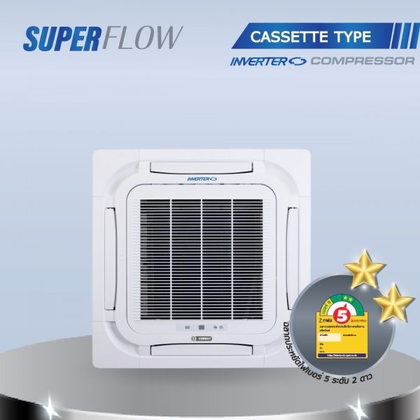 Eminent Cassette type แอร์อิมิเน้นท์แบบฝังฝ้าสี่ทิศทาง CVG-F เบอร์ 5 รุ่นอินเวอร์เตอร์ 18000 ...