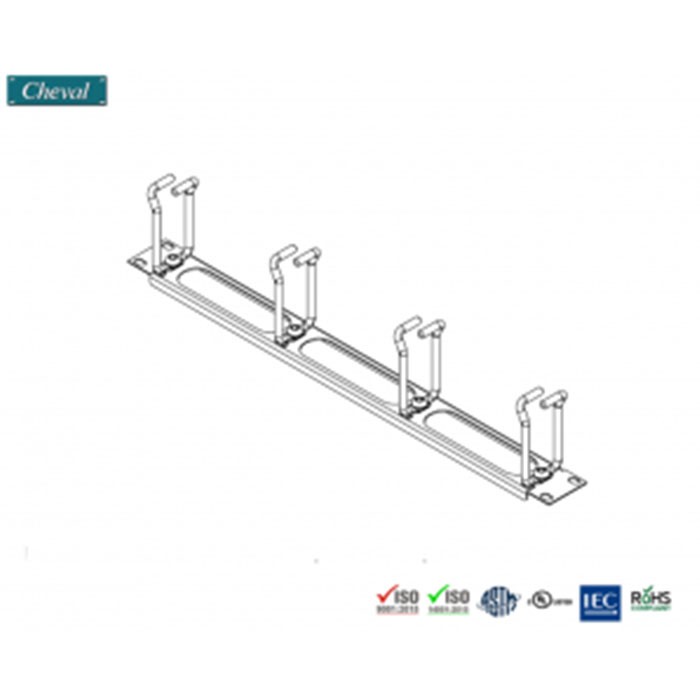 CABLE ORGANIZER PANEL HOOP 1U