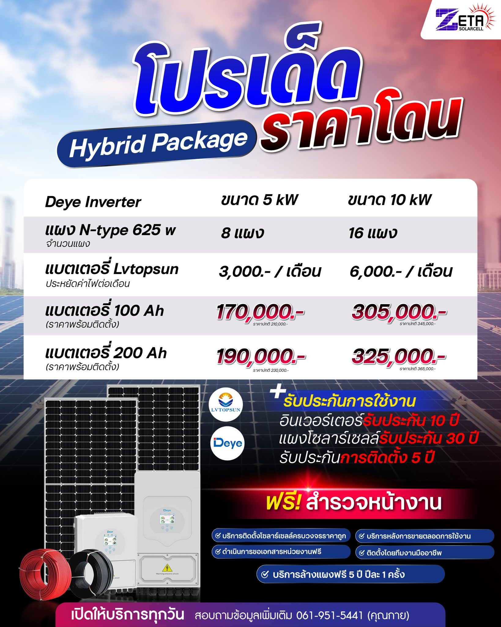 Solarcell Package โปรโมชั่นพิเศษจาก Zeta Solarcell