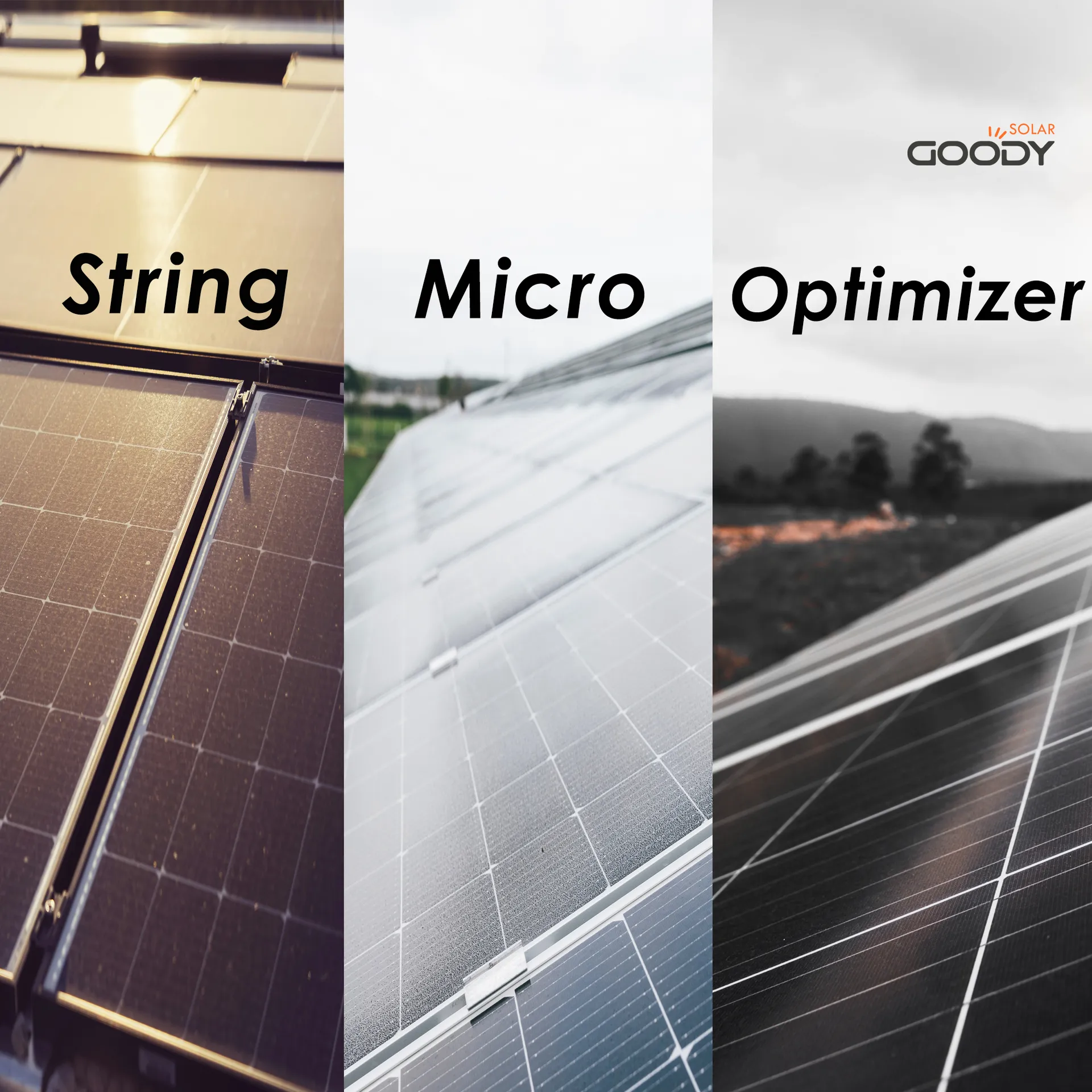 เปรียบเทียบการทำงานระหว่าง String Inverter / Micro Inverter / Optimizer