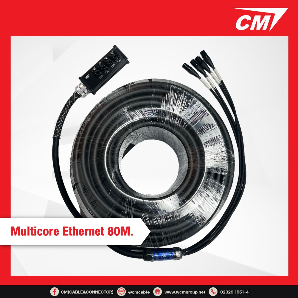 CM : Digital Stage Box Multicore Ethernet Lan Cat6 , 4 Channel 80M