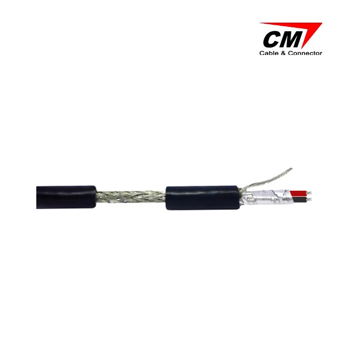 CM : AES Digital Audio DMX Cable Shield 2 Cores, 20-22 AWG 110 Ohms