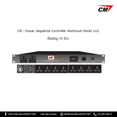 CM : Power Sequence Controller Controller Aluminum Panel, LCD Display ...