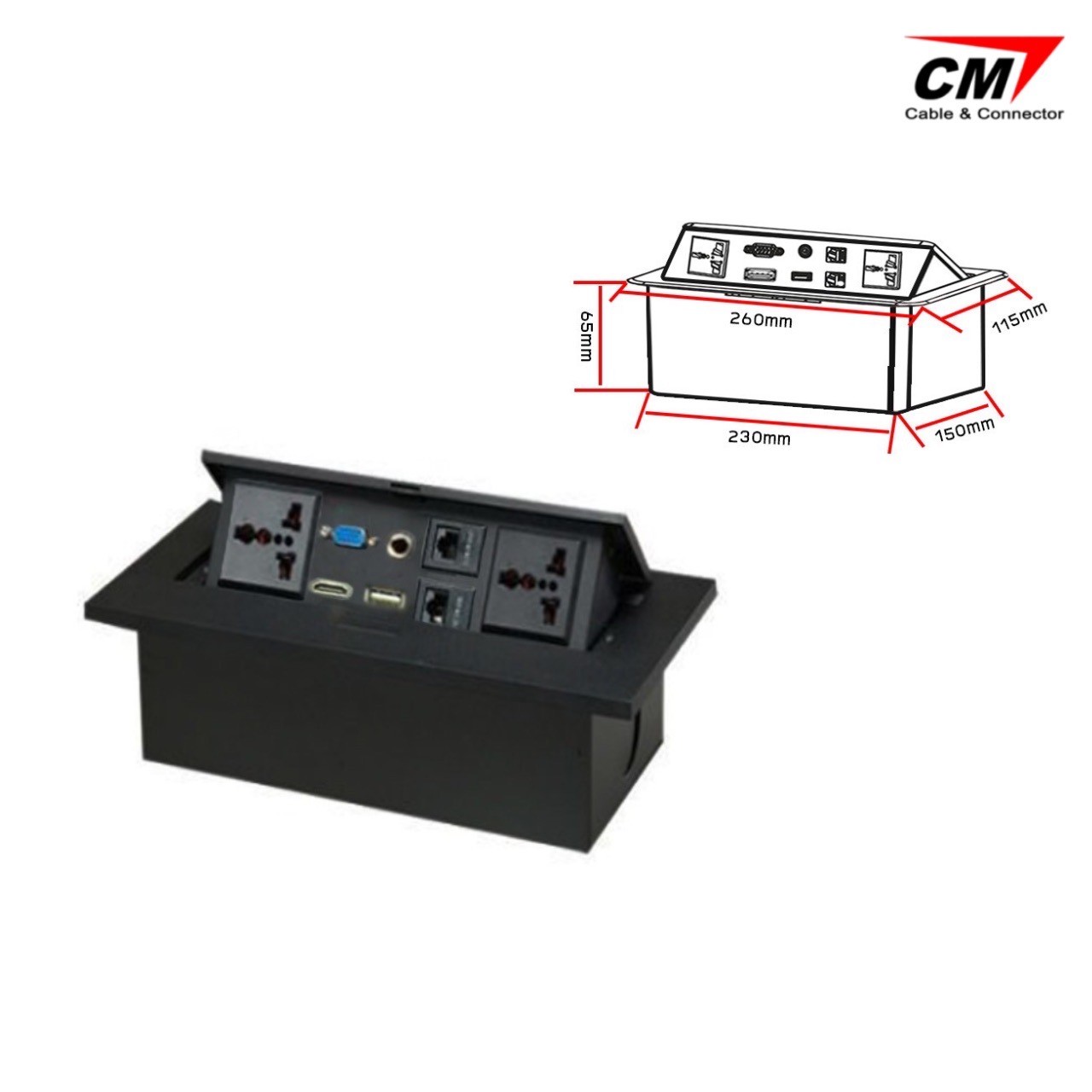 CM : Pop Up Socket / Table Socket Box