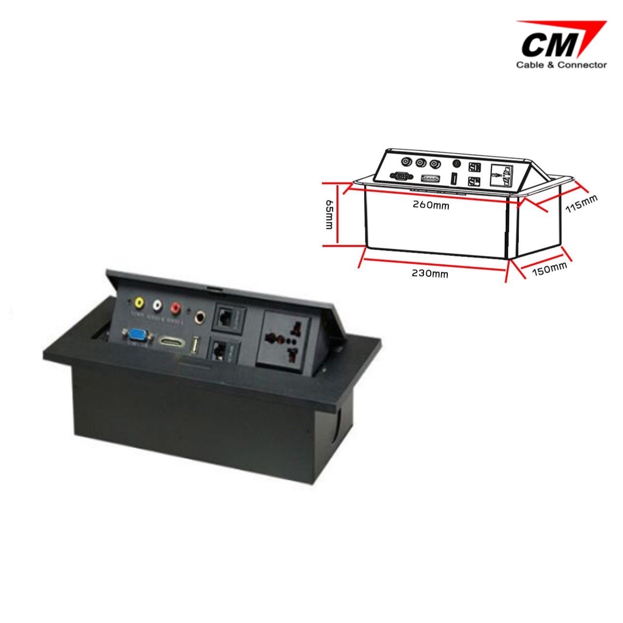 CM : Pop Up Socket / Table Socket Box
