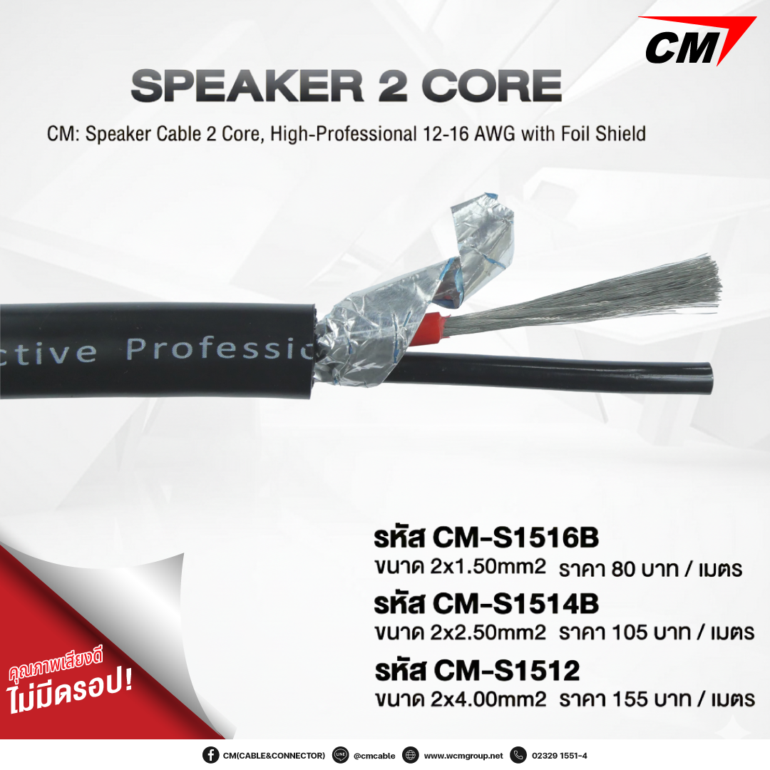 Speaker cable 2 core,High-Professional