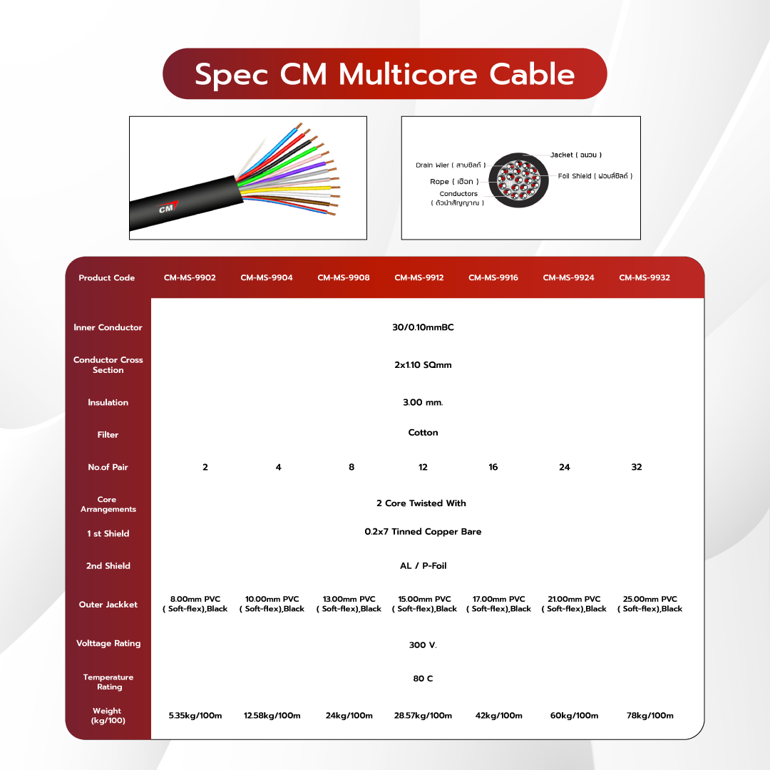 CM : Snake Multicore Audio Cable