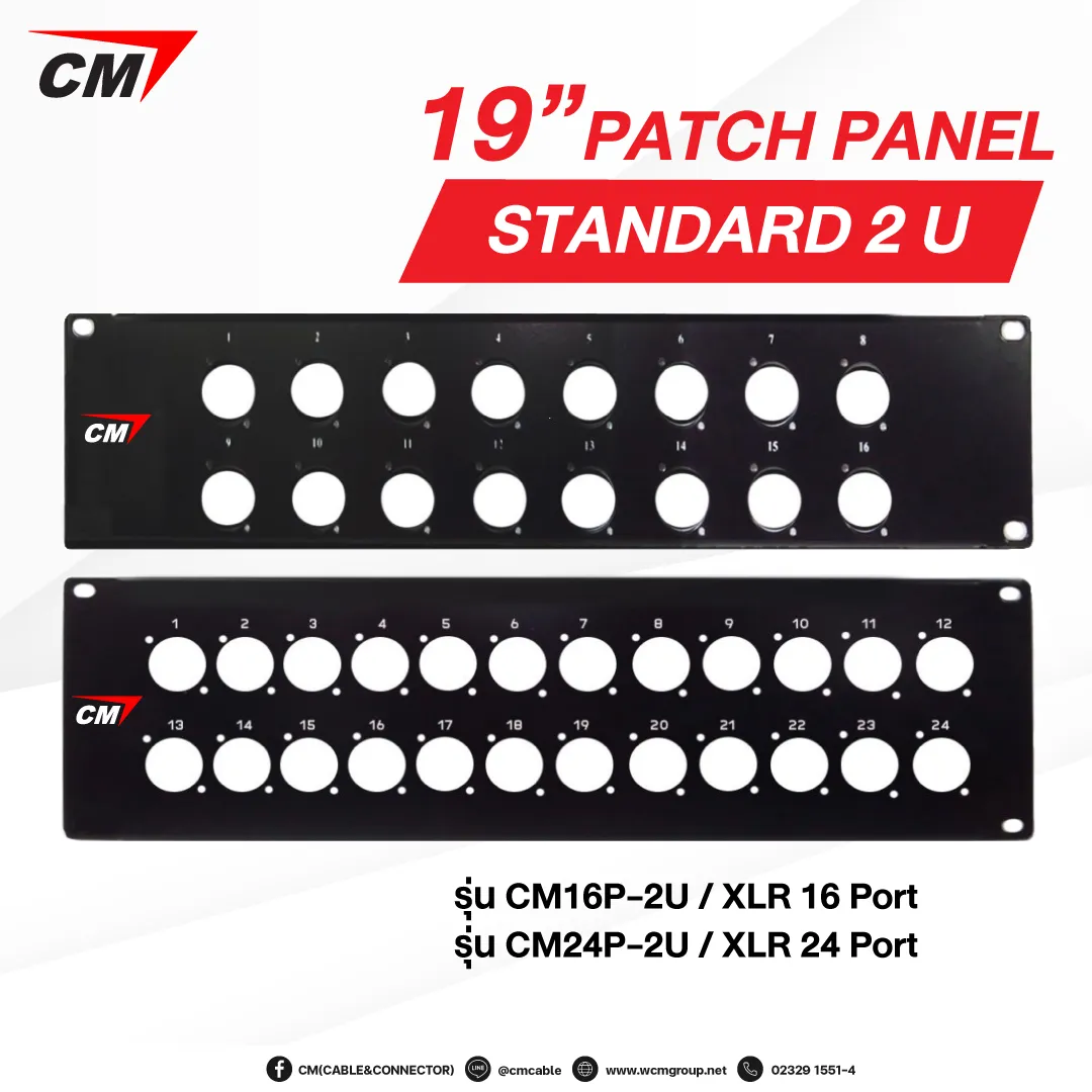Patch Panel แผ่นสำหรับยึดตู้