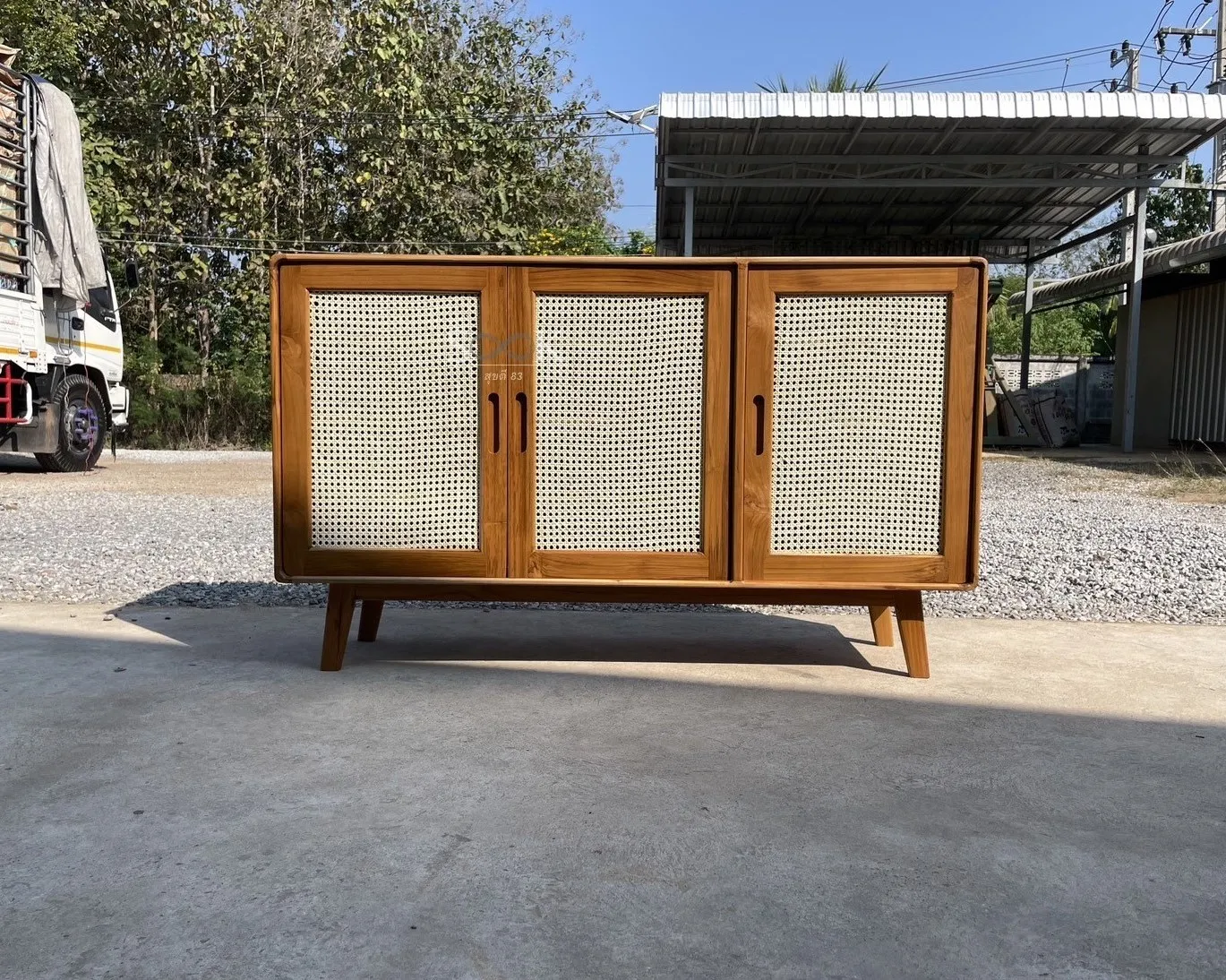 SC041 ตู้รองเท้าบานหวาย