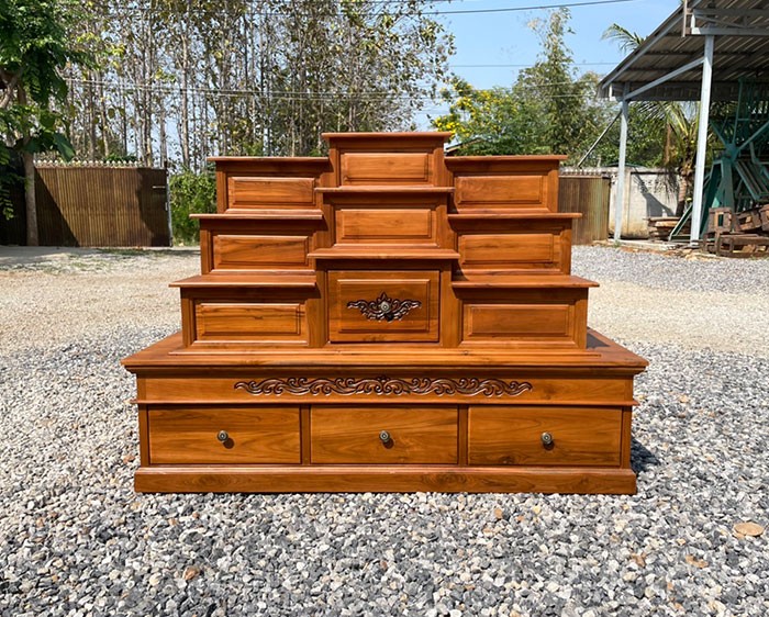 ST015 โต๊ะหมู่บูชาตู้เทิน 1.5 ม.