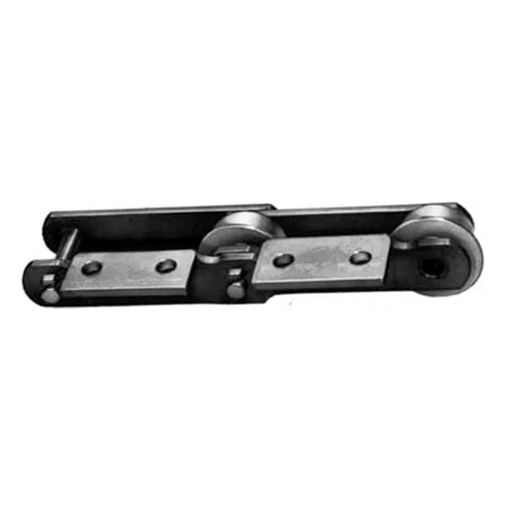 Conveyor chains with attachments