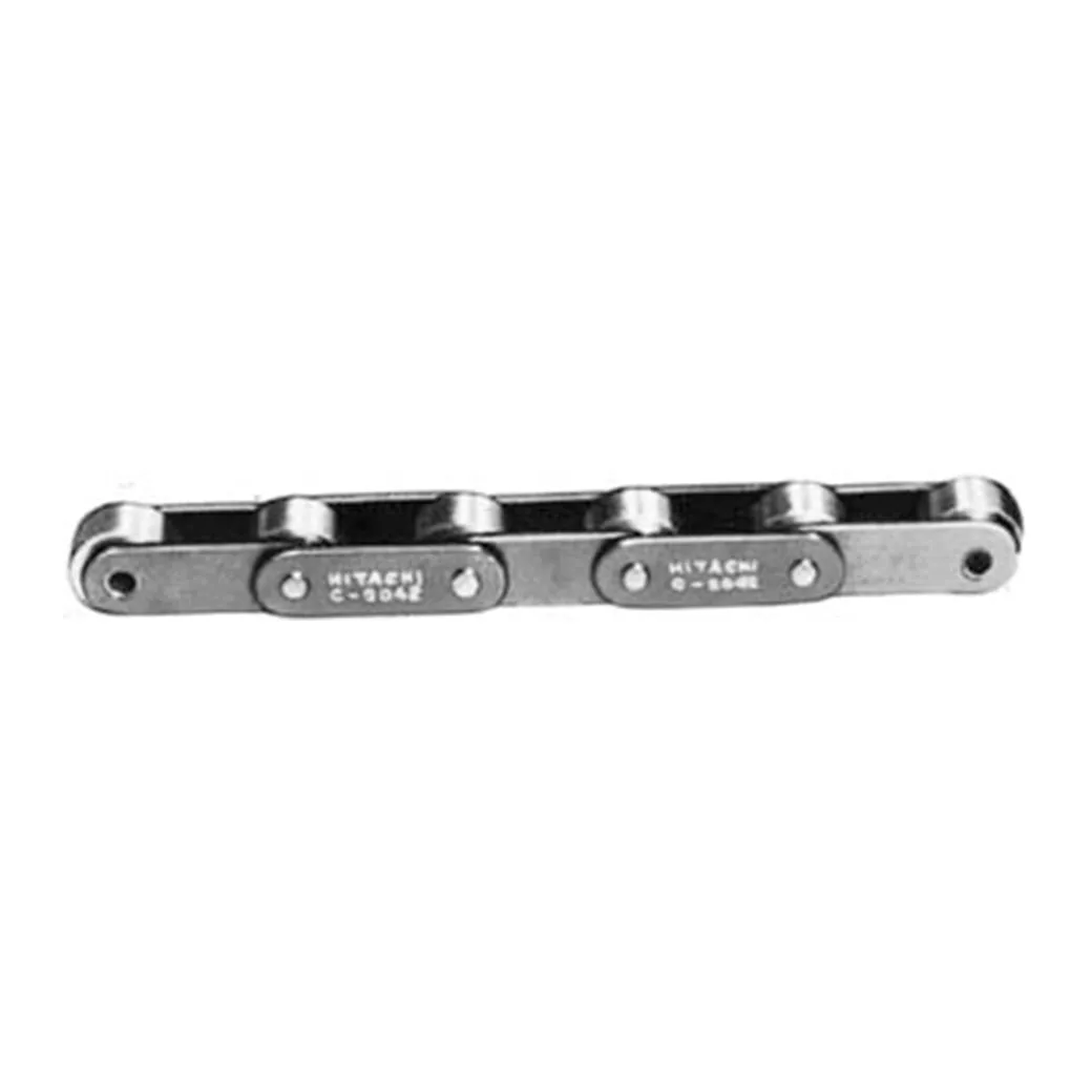 Double pitch roller chains for conveyors