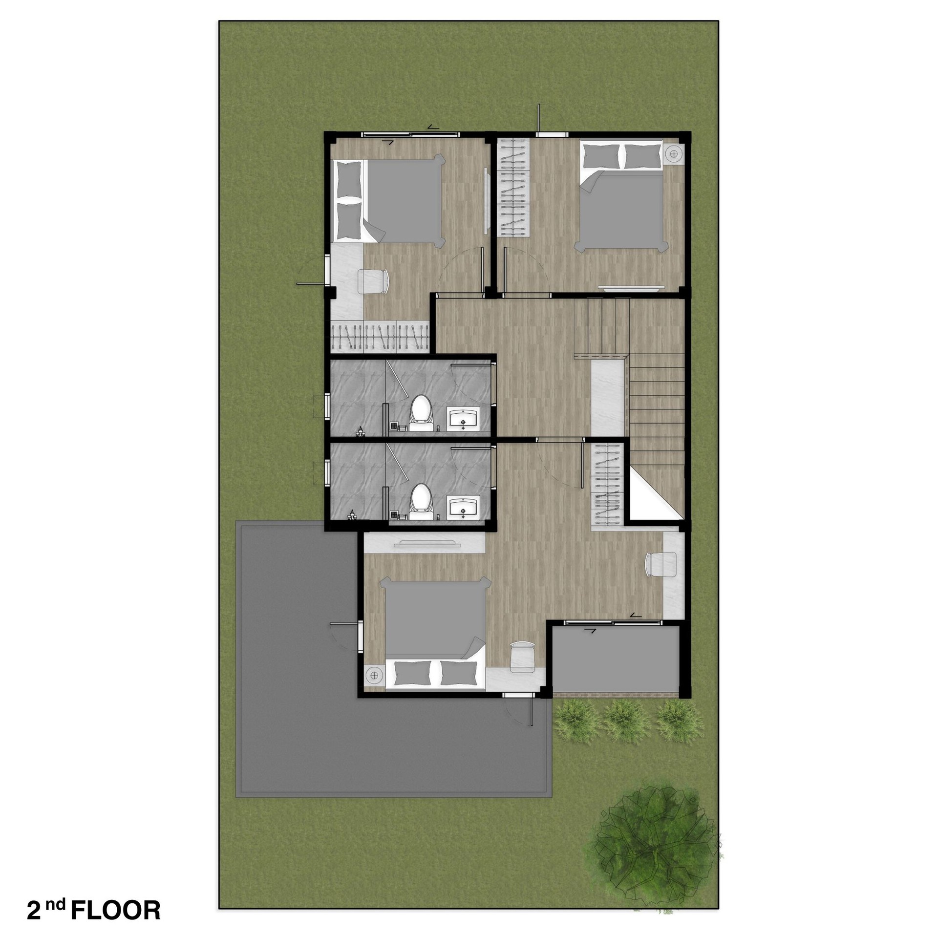 บ้านแฝดสองชั้น