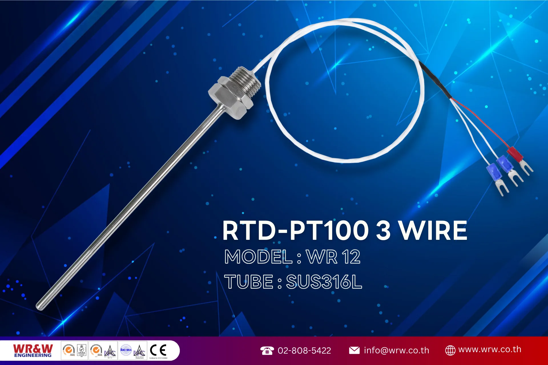 เราคือผู้ผลิต Temp Sensor Thermocouple and RTDs