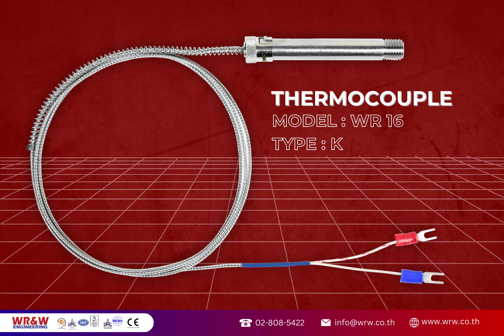 เราคือผู้ผลิต Temp Sensor Thermocouple and RTDs