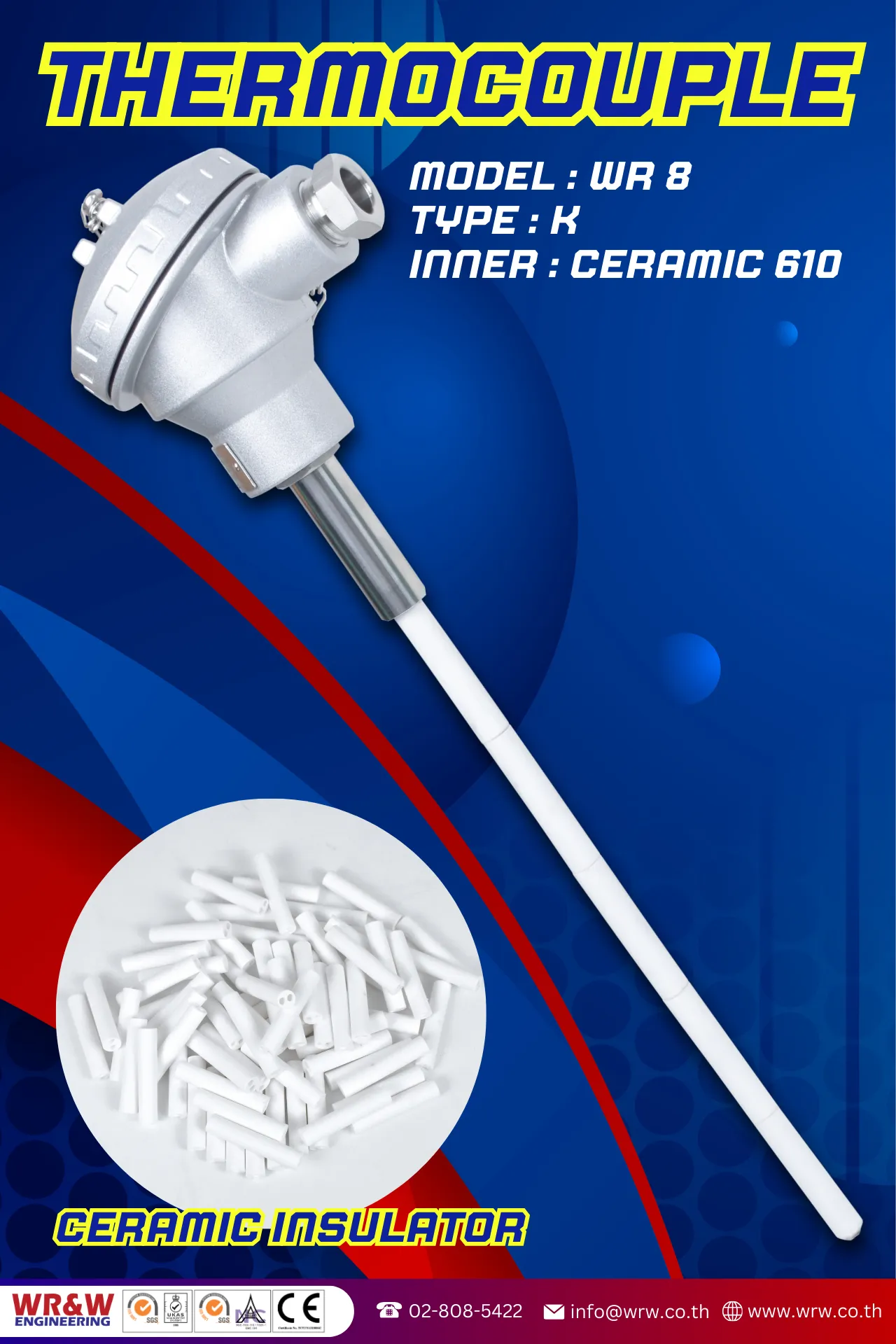 เราคือผู้ผลิต Temp Sensor Thermocouple and RTDs
