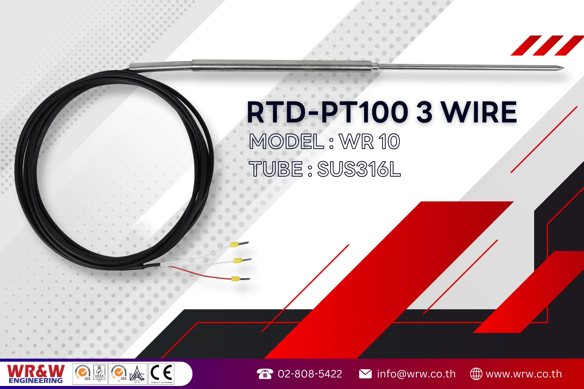 เราคือผู้ผลิต Temp Sensor Thermocouple and RTDs