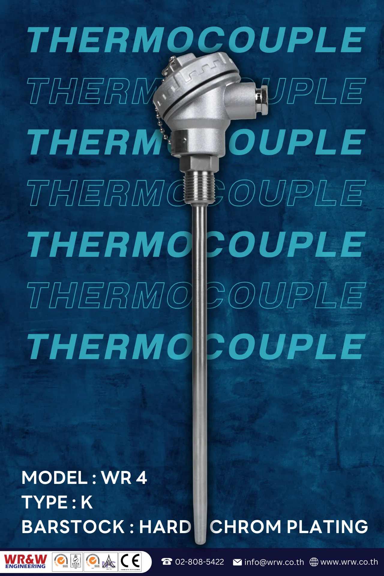 เราคือผู้ผลิต Temp Sensor Thermocouple and RTDs