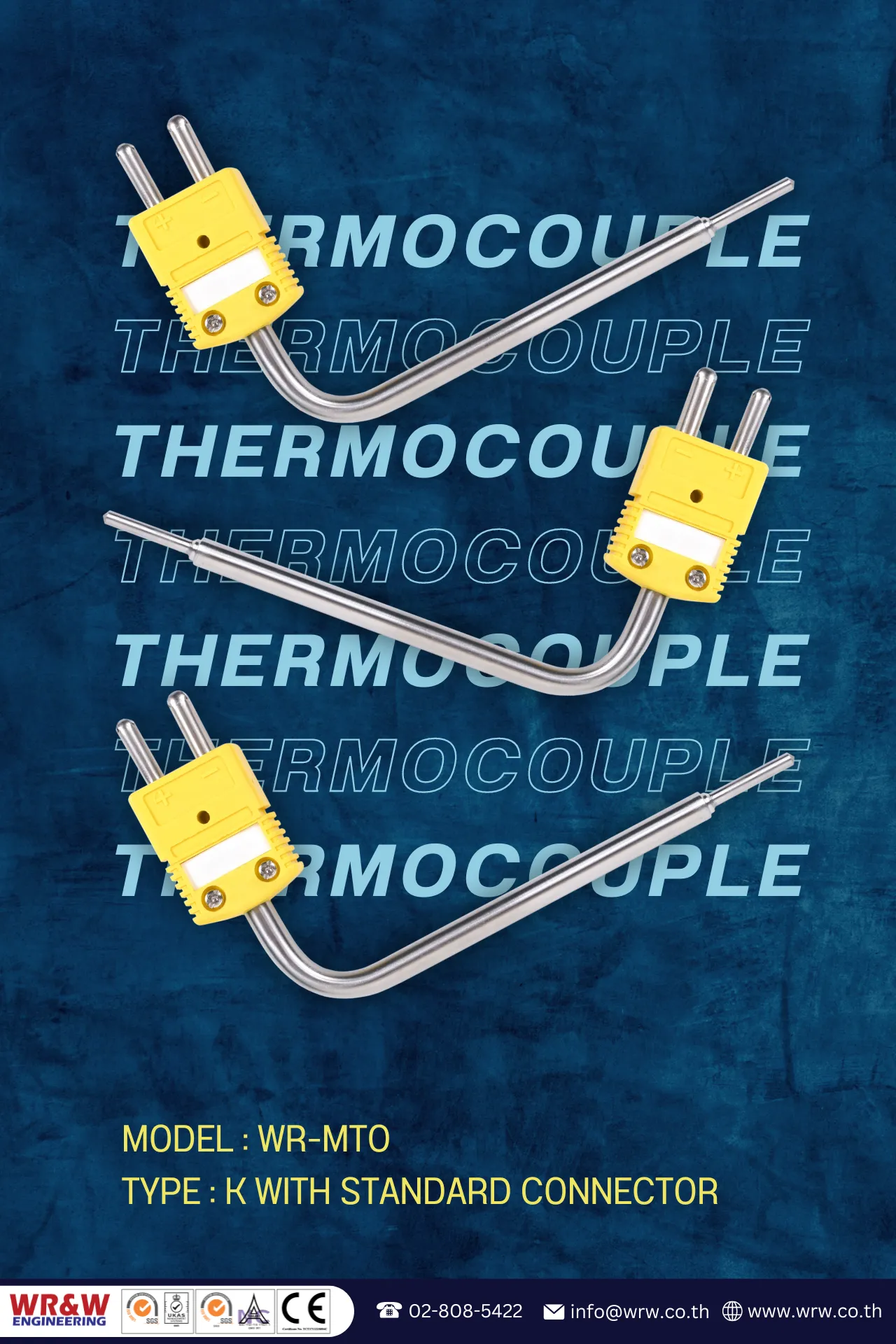 Thermocouple Type K With Standard Connector