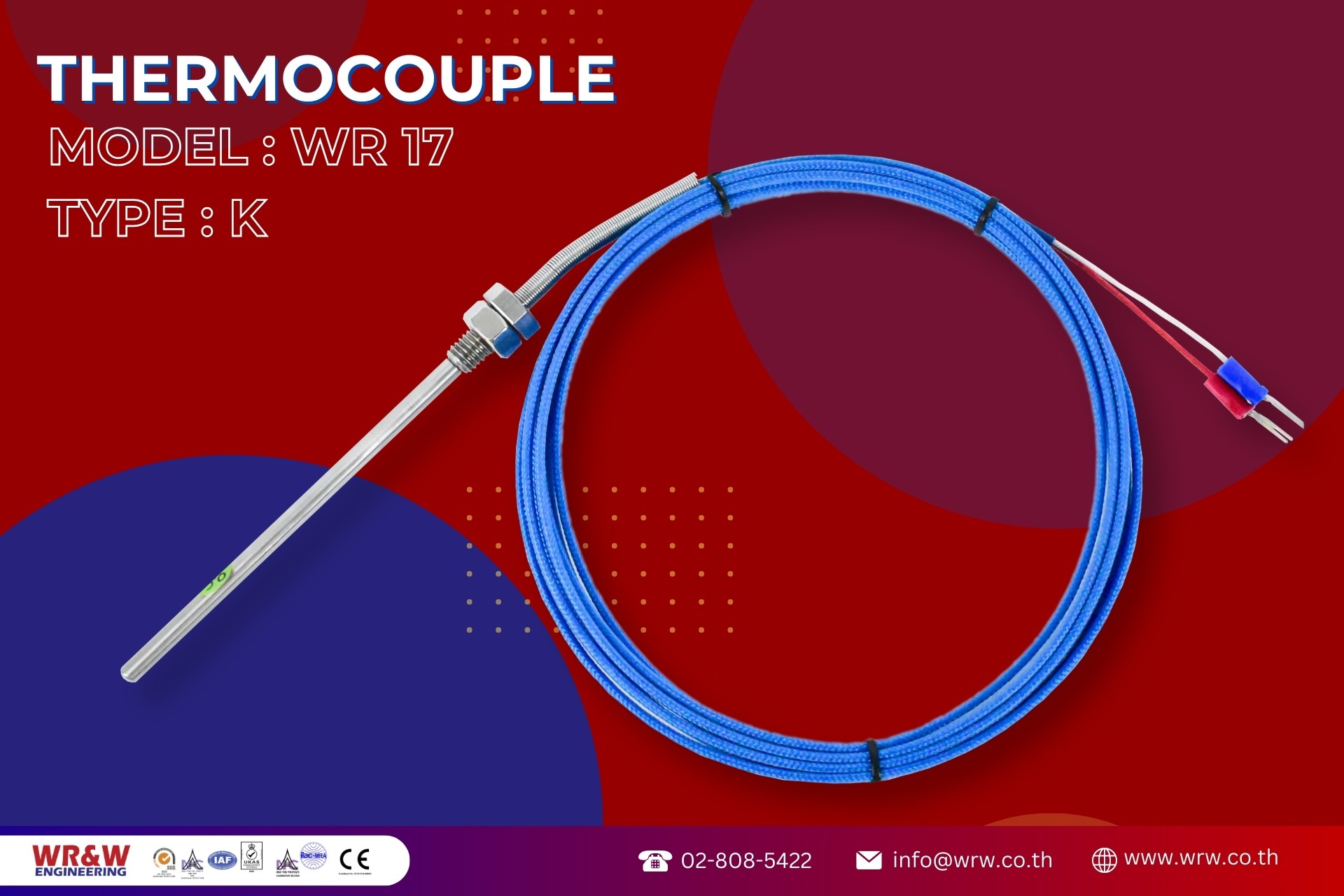 เราคือผู้ผลิต Temp Sensor Thermocouple and RTDs