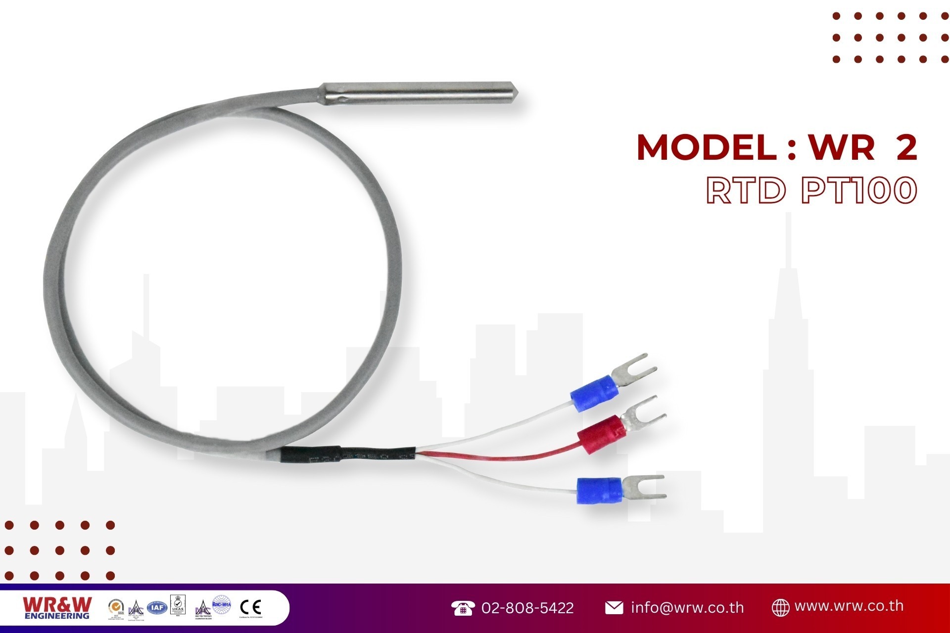 เราคือผู้ผลิต Temp Sensor Thermocouple and RTDs
