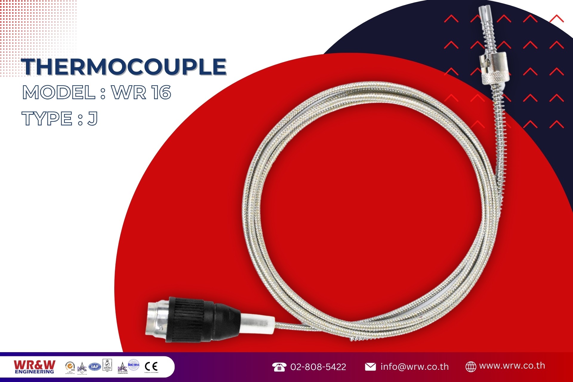 เราคือผู้ผลิต Temp Sensor Thermocouple and RTDs