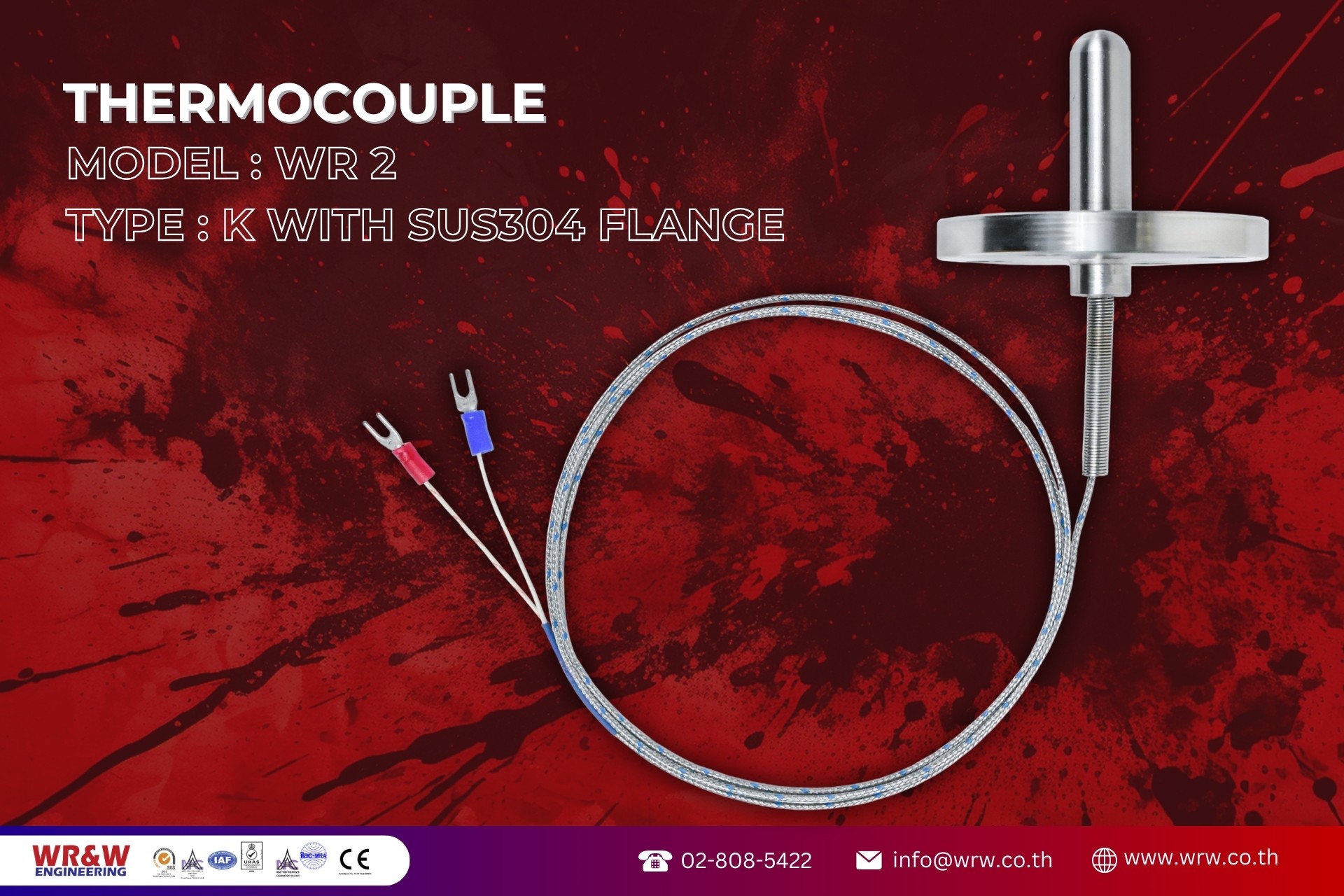 เราคือผู้ผลิต Temp Sensor Thermocouple and RTDs