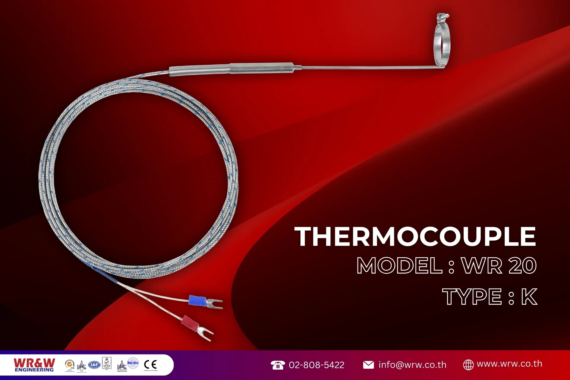 เราคือผู้ผลิต Temp Sensor Thermocouple and RTDs
